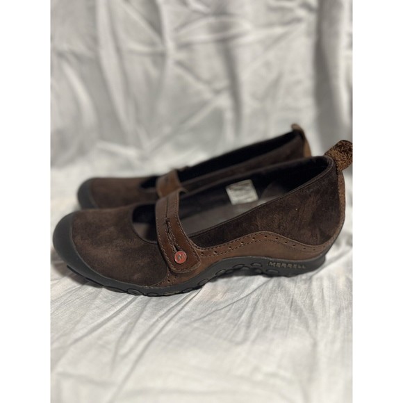 Merrell | Shoes | Merrell J46498 Plaza Bandeau Brown Leather Mary Jane ...